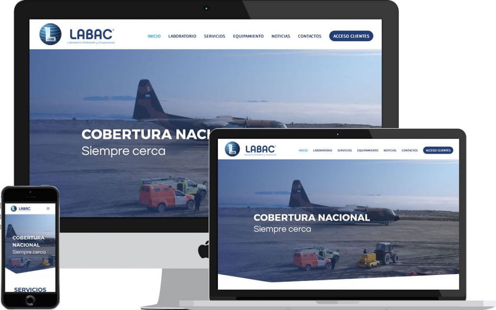 Sitio web Laboratorio Labac - Diseño web Rosario